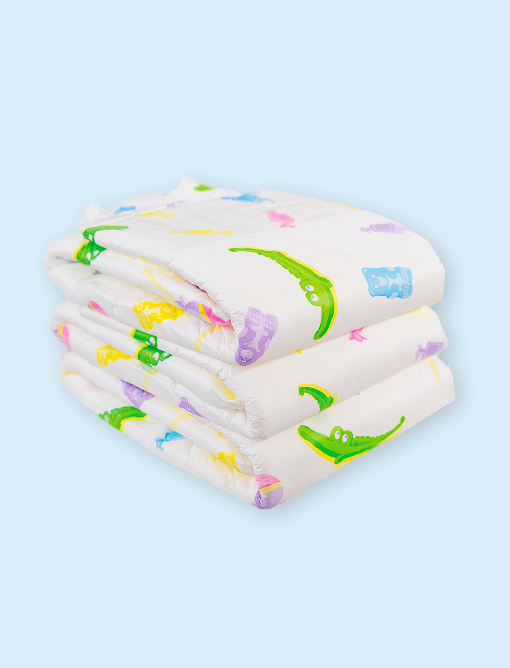 Windeln mit Plastik-Folie